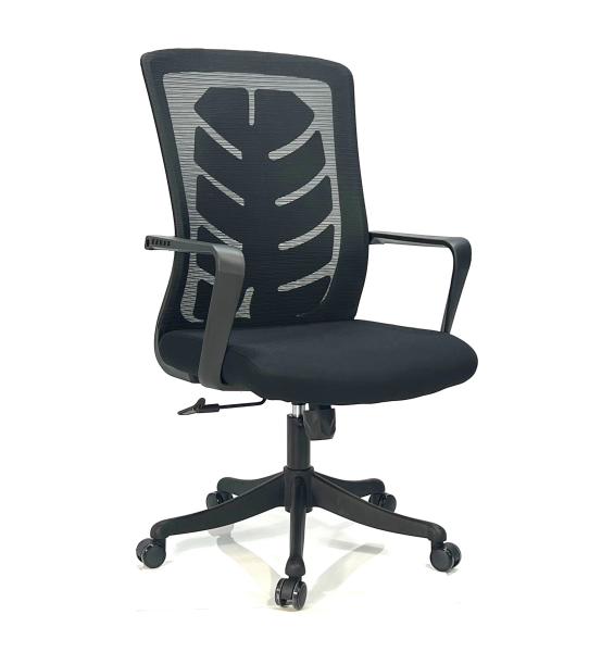 Quality Mesh PP Computer Black Swivel Office Chair With Tilting Low Back for sale