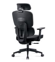 Quality PP Fiber Frame Gaming Mesh Racing Office Chair All Black Cool Design For Big for sale