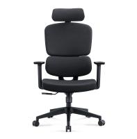 Quality 3D Armrest Fabric Ergonomic Computer Chair Black for Home Office SOHO Manager for sale