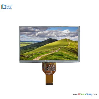 Cina 7 pollici TFT LCD 800x480 Risoluzione 400nits RTP RGB Interfaccia LCD in vendita
