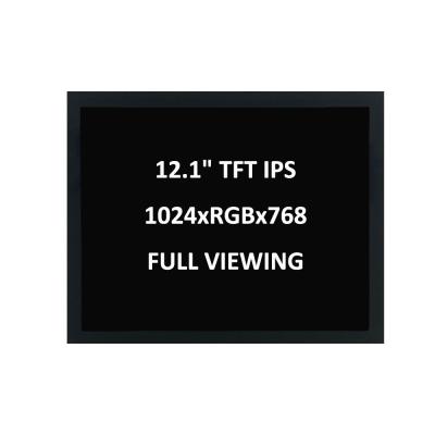 China Módulo de Display LCD de 12,1 polegadas personalizável com Resolução 1024 * 768 e Interface LVDS de 20 pin à venda