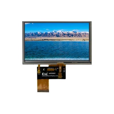 Cina 5.0 pollici Paesaggio TFT LCD Display 800*480 Risoluzione 550nits Interfaccia RGB a 40 pin Pannello touch capacitivo per Smart Home in vendita