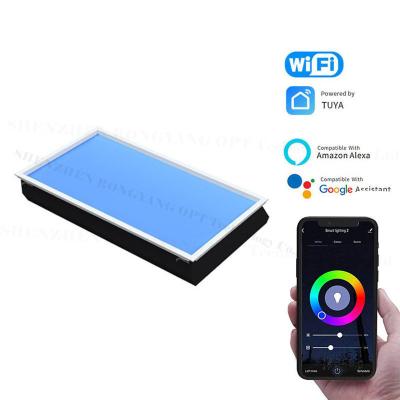 China App Remote Control LED Skylight L1200*W600*H295mm for a Modern and Lighting Experience for sale