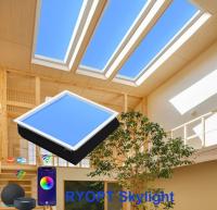 China 60x60cm Dali Panel LED Ceiling Light 4000lm CRI 95 Dimmable CCT Color Changing Artificial Skylight for sale