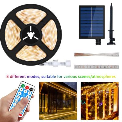 Cina Luci di striscia per esterni di Natale da giardino Solar CCT 3000K Lunghezza 5M in vendita