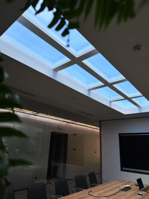 China White Light Color Embedded Artificial LED Skylight 12kg Embedded Installation Method for Commercial for sale