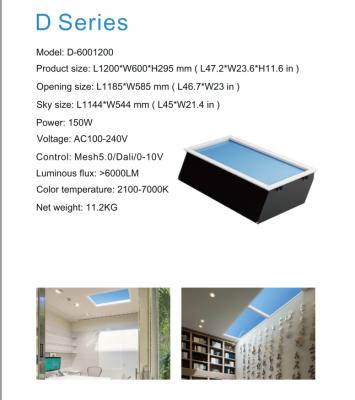 China LED Fake Skylight with  Featuring Voice and Remote Control for Interior Lighting for sale