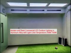 Modernos e elegantes lanternas artificiais LED comerciais em liga de alumínio com temperatura de cor clara 2100K-7500K