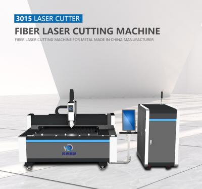 Cina 1500 x 3000 tagliatrice inossidabile del laser della fibra della taglierina del metallo del cartone di Raycus 1000W in vendita