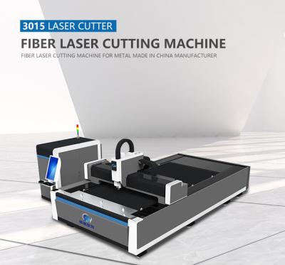 Cina 1500 x 3000 tagliatrice inossidabile del laser della fibra della taglierina del metallo del cartone di Raycus 1000W in vendita