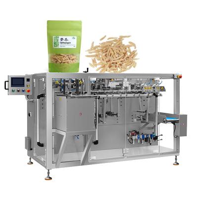 China Horizontal Premade Plastic Bag Automatic Electric Motor Food Packaging Machine Sachet Type Shaped Bag for Granule Pouch Packing for sale