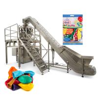 China Fully Automatic Multi Head Weigher Rotating Balloon Packing Machine for sale