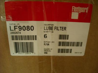 Cina le parti del generatore di Cummins dell'automobile del camion lf9080, il filtro dell'olio, fleetguards filtrano in vendita