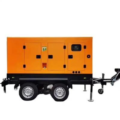 中国 40kw 50kvaの極度の静かな移動式ディーゼル発電機セットは工場で使用することができる 販売のため