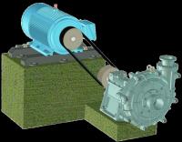 China Non Clogging 15kw Slurry Pump Explosion Proof 80ZBD-400 1480rpm for sale