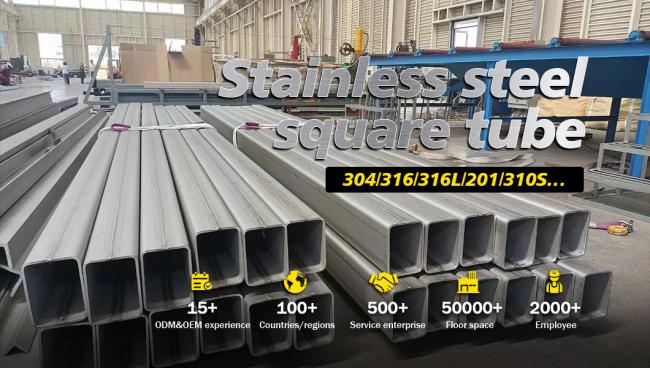 201/304/310/316/316L/321/904/2205/2507 Stainless Steel Duplex Steel Square / Rectangular Tube Pipe Hot Rolled / Cold Drawn