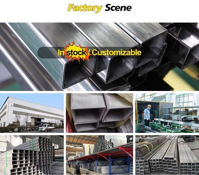 201/304/310/316/316L/321/904/2205/2507 Stainless Steel Duplex Steel Square / Rectangular Tube Pipe Hot Rolled / Cold Drawn