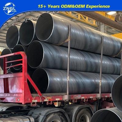 中国 ASTM API 5L Gr. B X42 X65 X70 カーボン・スチール・ソー・スピラル・ウェルド・パイプ 販売のため