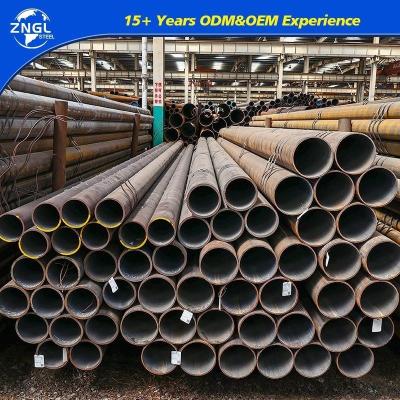 中国 非合金型Q195-Q235 黒色 焼却式 ERW 直角型丸いパイプ 厚さ3~20mm 販売のため