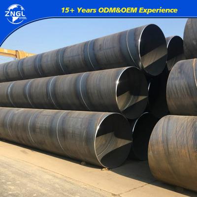 China Zngl Natural Gas and Oil API 5L Spiral Welded Carbon Steel Pipe in Black GB Standard for sale