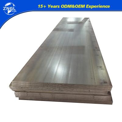 Cina Piastra di acciaio laminata a caldo ASTM A36 Q235 Q345 St37 St52 1 mm 2 mm 3 mm di spessore in vendita