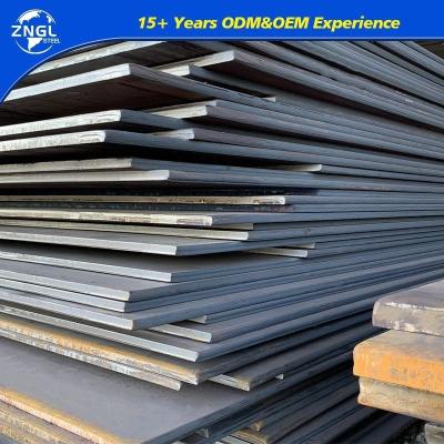 Cina Piastra di acciaio laminata a caldo ASTM A36 Q235 Q345 St37 St52 1 mm 2 mm 3 mm di spessore in vendita