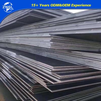 Cina Q235B Q345b Ss400 ASTM A36 A38 Piastra di acciaio laminata a caldo per piastra di flangia in vendita