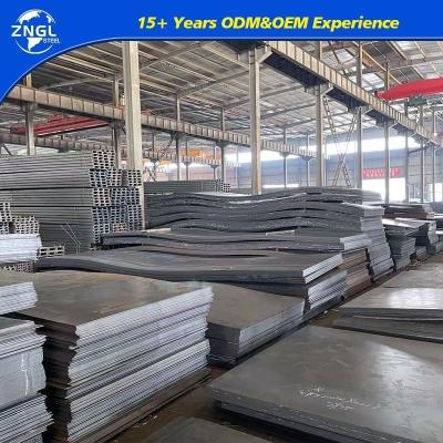 Cina Q235B Q345b Ss400 ASTM A36 A38 Piastra di acciaio laminata a caldo per piastra di flangia in vendita