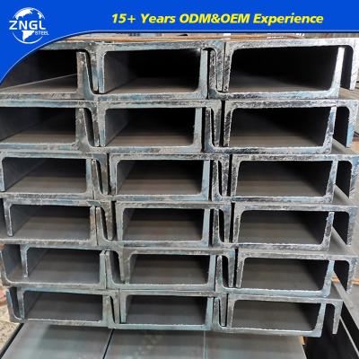 China A36 Q235 Q345 Q275 Q255 1020 1045 St37 St44 St52 S Hot Rolled Galvanized Carbon U Beam Steel C Channel for sale