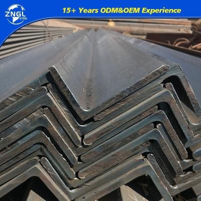 China Web Thickness 6mm-16mm Q235 Ss400 Carbon Mild Iron Angle Steel for Marine Packing for sale