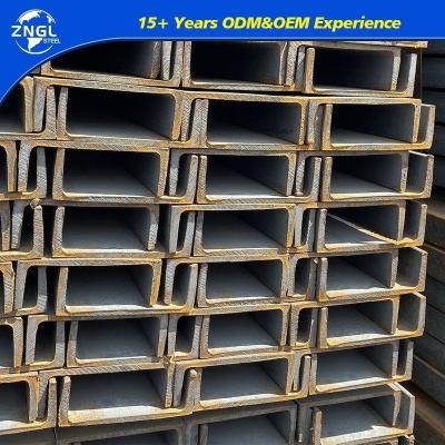 China 3 Inch Carbon Steel Channel Steel Profile/ Channel Beam Steel Q235B Q345b ASTM A36 Ss400 for sale