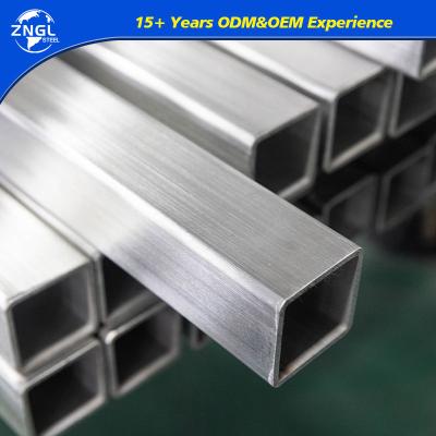 China Customize Surface Finish 304 Stainless Steel Square Tube for Professional Design for sale