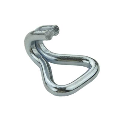 China High Quality Factory Safety Cargo Lashing Webbing Silver J Swan hook for Tie Down for sale