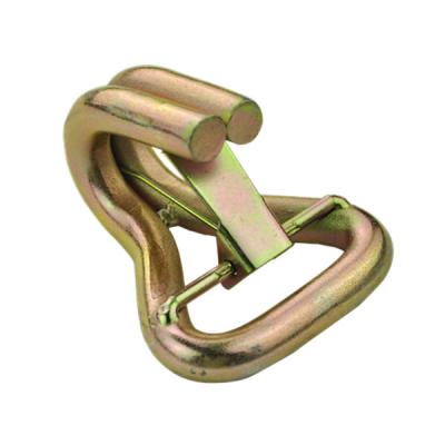 China High Quality New Style Factory Safety Cargo Gold Welding J Swan Hoist hook for Tie Down for sale