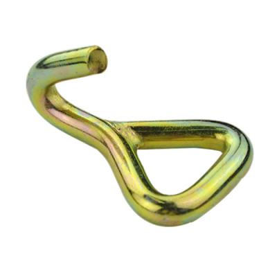 China Hot Sales New Style Factory Safety Cargo Gold Welding J Single Hoist hook for Tie Down for sale