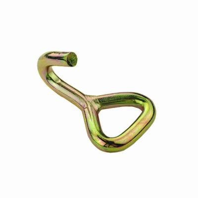 China High Quality New Style Factory Safety Cargo Gold J Single Hoist Hook For Tie Down for sale