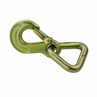 China Hot Sales New Style Factory Safety Cargo Button Gold  J Single Hoist Hook For Tie Down for sale