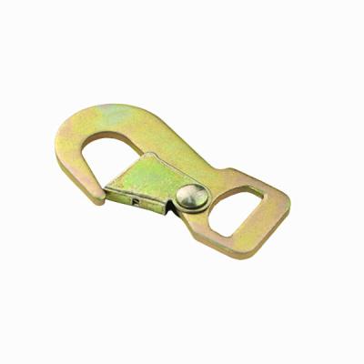 China High Quality New Style Factory Safety Cargo Gold Flat Buttle Hoist Hook For Tie Down for sale