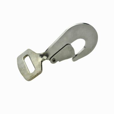 China Hot Sales New Style Factory Safety Cargo Silver Flat Buttle Hoist Hook For Tie Down for sale