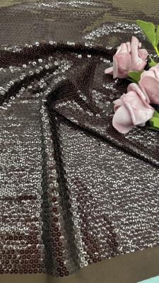 China 100% polyester blaadje-sequin borduurstof glans luxe voor kleding for sale