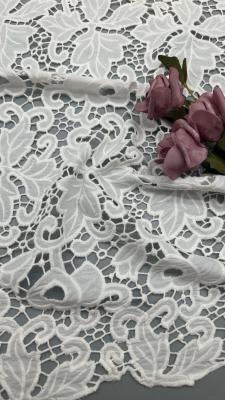 China Lace Fabric 3D Floral Elegent Embroidery Fabric Laser Tech Party Luxary Style Lace Fabric for sale