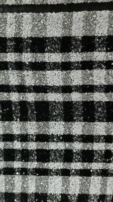 중국 잎자루 럭셔리 세킨 embroidered Fabric New Collection Plaid Style 패션 쇼 천 판매용