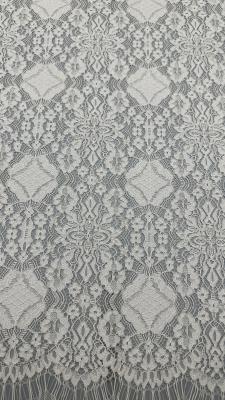 중국 잎 embroidery 蕾丝 织物 우아한 흰색 패션 쇼 드레스 판매용