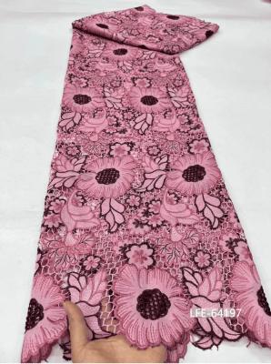 China Embroidery Lace Fabric Leser Lace French Vintage Lace Fabric Luxury Mesh Tulle for New Collection for sale