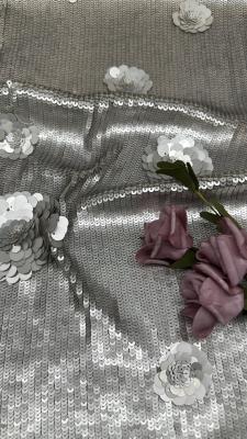 중국 럭셔리 세킨 embroidery 직물 반짝이는 renda 100% 폴리에스터 저녁 기회 직물 판매용