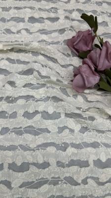 China Soft White Cotton Lace Fabric  for Garments Lingerie and Fashion Design for sale