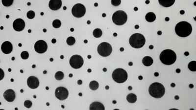 Cina Tessuto di pizzo stampato con motivo a pois su rete per abiti da sera, design traspirante in vendita