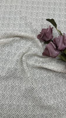 China 100% Plaid Cotton Hollow Up Lace Fabric For Artistic Elegant Romantic Wedding Fabric for sale