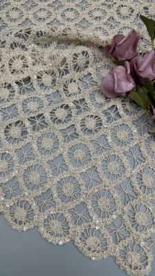 중국 코드 쉐이크인 embroidered 蕾丝 fabric 100% Cotton Circle for Evening and Gala Dresses 코드 쉐이크인 embroidered 蕾絲 fabric 100% Cotton Circle for Evening and Gala Dresses 판매용