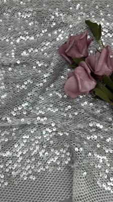 China Tulle Sequin Mesh Embroidered Lace Fabric Polyester Hollow-up for  Evening Dresses for sale